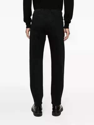 Paul & Shark Slim-cut Trousers With Keyring Detail - Black