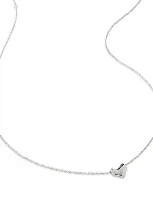 Monica Vinader Heart Charm Chain Necklace - Silver