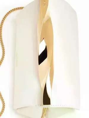 AQUAZZURA Twist Leather Clutch