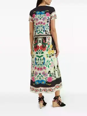 La DoubleJ Floral-print Silk Maxi Dress