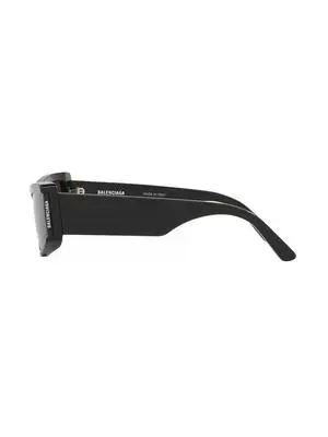 Balenciaga Rectangle-frame Sunglasses - Black