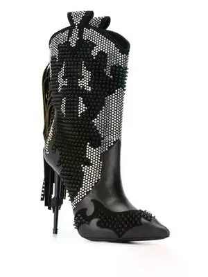 Philipp Plein Embellished Cowboy Boots