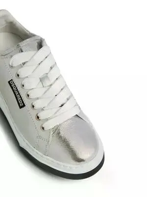 Dsquared2 Metallic-finish Lace-up Sneakers