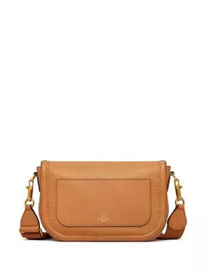 Valentino Garavani Alltime Leather Shoulder Bag - Brown
