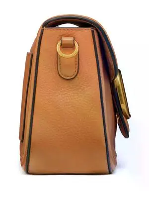Valentino Garavani Alltime Leather Shoulder Bag - Brown
