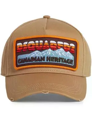 Dsquared2 Logo-appliqué Baseball Cap - Brown