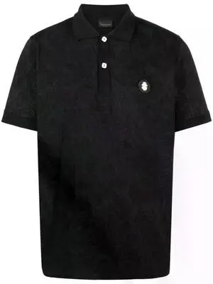 BILLIONAIRE Piquet Polo Shirt - Black