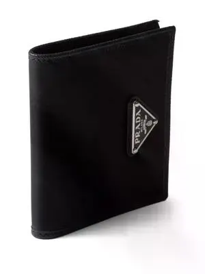 Prada Re-nylon Enamel-triangle Logo Wallet