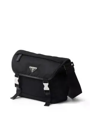 Prada Saffiano Leather And Re-nylon Shoulder Bag