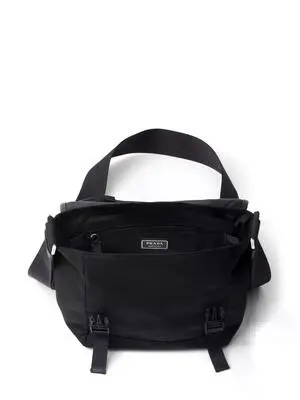 Prada Saffiano Leather And Re-nylon Shoulder Bag