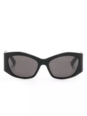 Balenciaga Rectangle-frame Sunglasses - Black