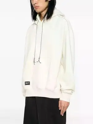 FIVE CM Leather Trim Hoodie