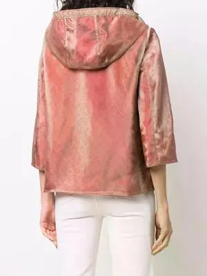 Herno Velour Zip-up Hoodie