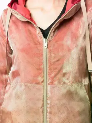 Herno Velour Zip-up Hoodie