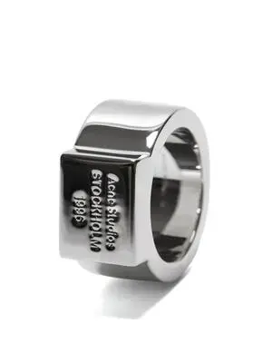 Acne Studios Logo-engraved Signet Ring