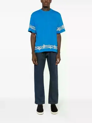 AMIR SLAMA Graphic-print Cotton T-shirt