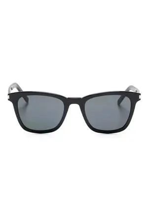 Saint Laurent Slim Square Sunglasses - Black
