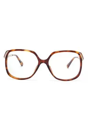 Chloé Square-frame Glasses - Brown