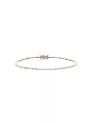 Mateo 14kt White Gold Diamond Tennis Bracelet - Silver