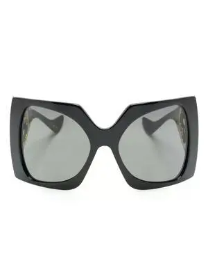 Gucci Interlocking G Square-frame Sunglasses - Black