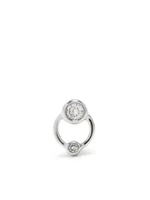 MARIA BLACK 14kt White Gold Bardot Diamond Stud Earring - Silver