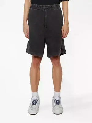 DIESEL® Oval-d Logo Patch Drawstring Denim Shorts