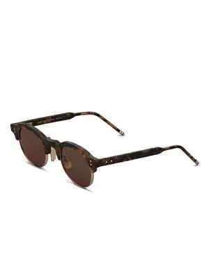 Thom Browne Round Frame Sunglasses - Brown