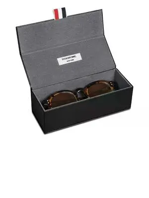 Thom Browne Round Frame Sunglasses - Brown