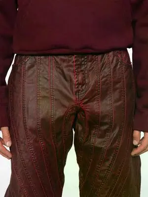 MUGLER Waxed Spiral Jeans