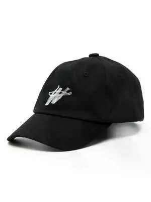 We11Done Logo-print Baseball Cap - Black