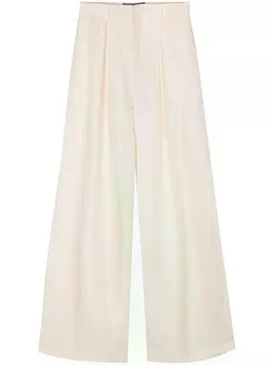Ralph Lauren Greer Pleat-detail Palazzo Pants - Neutrals