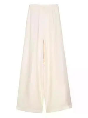 Ralph Lauren Greer Pleat-detail Palazzo Pants - Neutrals