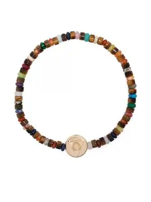 Luis Morais 14kt Yellow Gold Beaded Bracelet - Multicolour
