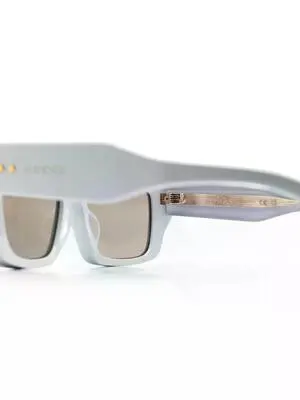 Gucci Gg1529s Rectangle-frame Sunglasses - Grey