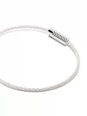 Le Gramme 9g Pyramid Cable Bracelet