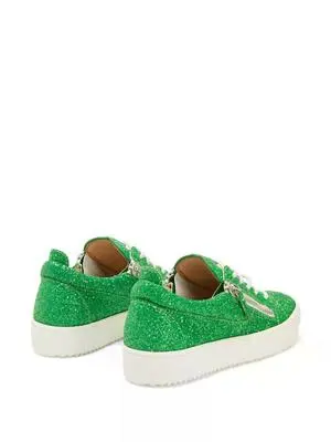 GIUSEPPE ZANOTTI Gail Glitter Sneakers - Green