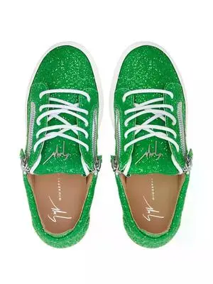 GIUSEPPE ZANOTTI Gail Glitter Sneakers - Green