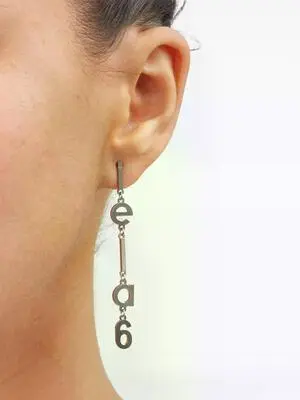 MAISON MARGIELA Letter Logo Drop Earrings