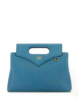 Mcm Mini Soft Diamond Tote Bag - Blue