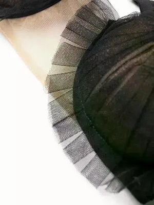 NENSI DOJAKA Panelled Semi-sheer Bra