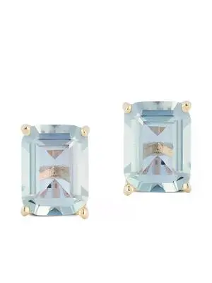Mateo Topaz Stud Earrings - Gold