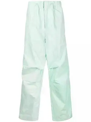 OAMC Drawstring-waist Straight-leg Trousers - Green