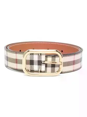 Burberry Vintage Check Leather Belt - Neutrals