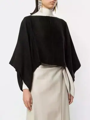 Voz Solid Crop Jumper - Black