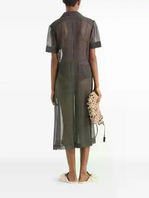 Prada Polka-dot Shirt Dress