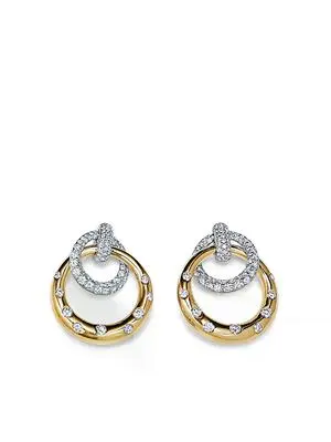 Kwiat 18kt Diamond Cobblestone Interlocking Earrings