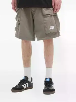 MUSIUM DIV. Logo-embroidered Bermuda Shorts - Neutrals