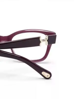 Chloé Square-frame Glasses - Purple