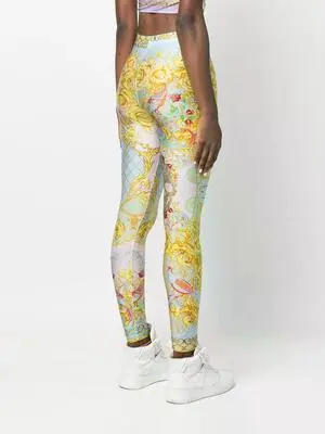 Philipp Plein Baroque-print High-waisted Leggings