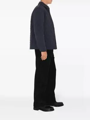 Burberry Reversible Quilted Overshirt - Blue